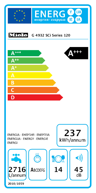 Vestavná myčka nádobí MIELE G 4932 SCi Series 120 nerez